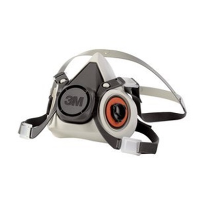 3M 6100 Thermoplastic Elastomer Low Maintenance Half Facepiece Reusable ...