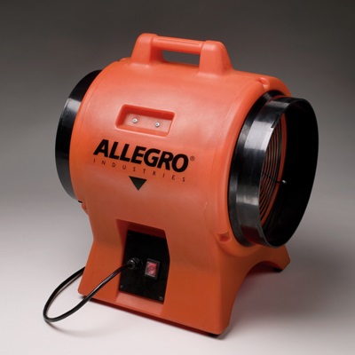 Allegro 9539-12 Safety Orange Polyethylene Portable Industrial Axial ...