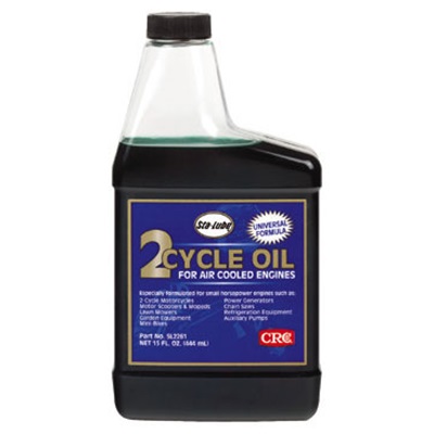 Crc Sta-Lube Sl2261 Universal 2-Cycle Oil, 15 Oz Bottle, Blue Oily ...