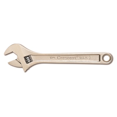 Crescent Hand Tools Crescent Ac110 10"" Chrome Finish Adjustable Wrench ...