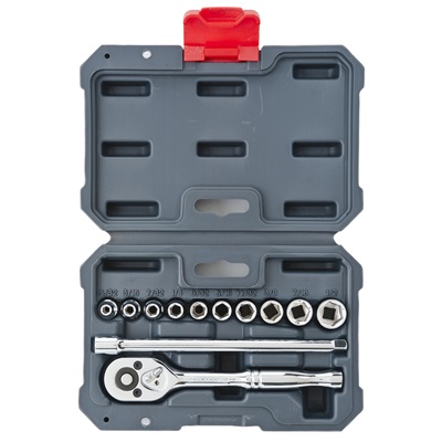 Crescent 12-Pc. Sae Socket Wrench Set, 1/4" Drive 6 Point CSWS0 ...
