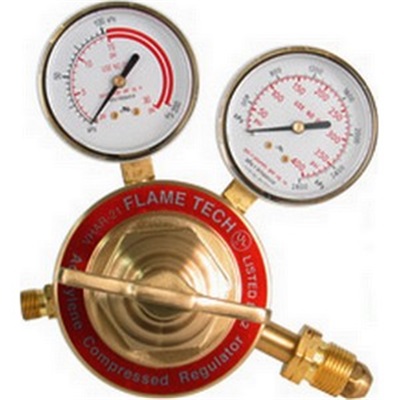 Flame Tech Sr460d Cga510 Victor Style Acetylene Regulator VHAR-21CS FLAVHAR-21CS - Gas and Supply