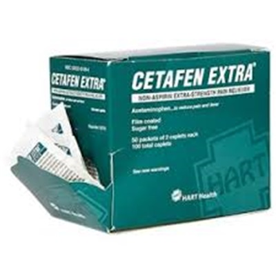 Cetafen Extra, 500Mg 100/2'S Acetaminophen (579-90016) HAH5577 HAH5577 ...
