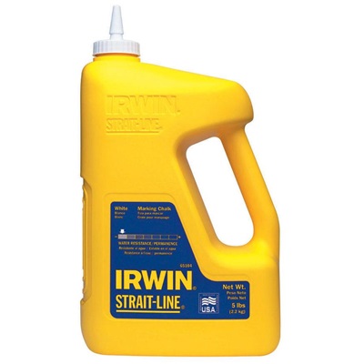 Irwin Strait-Line 65104 5 Lb Jug Standard Marking Chalk, White, Powder ...