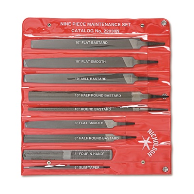 File Set,9Pc,Maintenance,Pouched 22030NN NIC22030NN - Gas and Supply