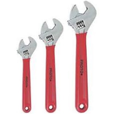 Proto 3 Piece Cushion Grip Adjustable Wrench Set PRTJ795G - Gas and Supply