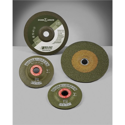 Rex-Cut Sigma Green 730015 60-Grit Alo2 Type 27 Depressed Center ...