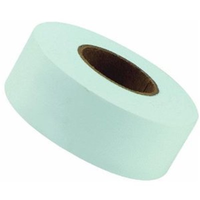Tapmagic 17020 Poly Vinyl Flagging Tape, White, 1-3/16 Inch W X 300 Ft ...