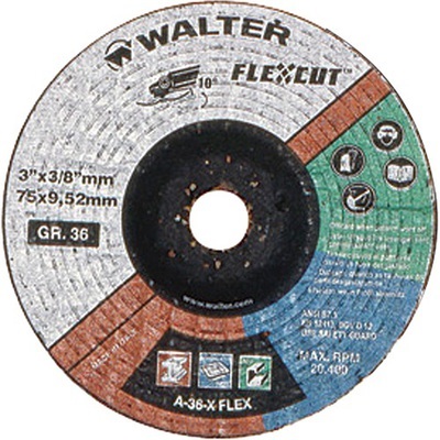 J.Walter Flexcut 15-L 456 60-Grit Alo2 Type 29 Flexible Grinding Wheel ...